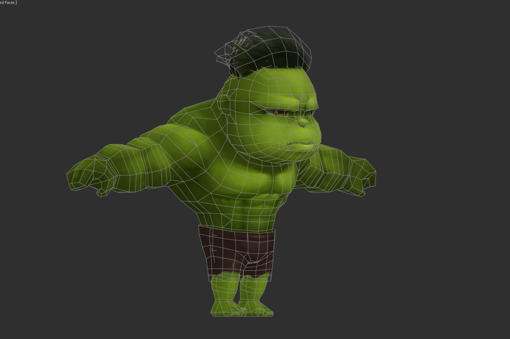 3D model Hulk 1 Hand-Painted Low-Poly 3D Game Assets - TurboSquid 2095291