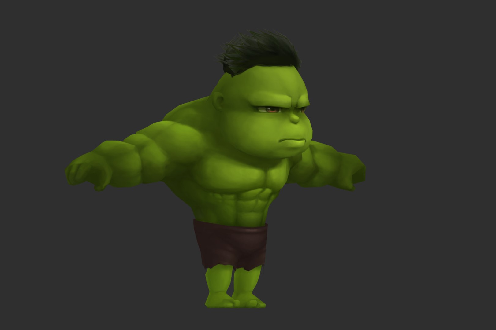 3D model Hulk 1 Hand-Painted Low-Poly 3D Game Assets - TurboSquid 2095291