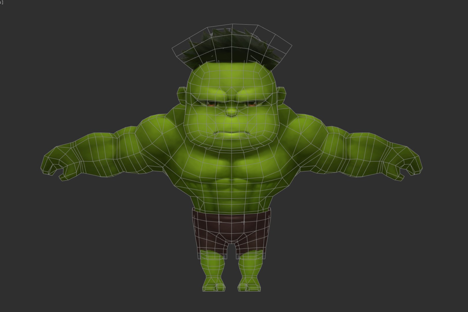 3D model Hulk 1 Hand-Painted Low-Poly 3D Game Assets - TurboSquid 2095291