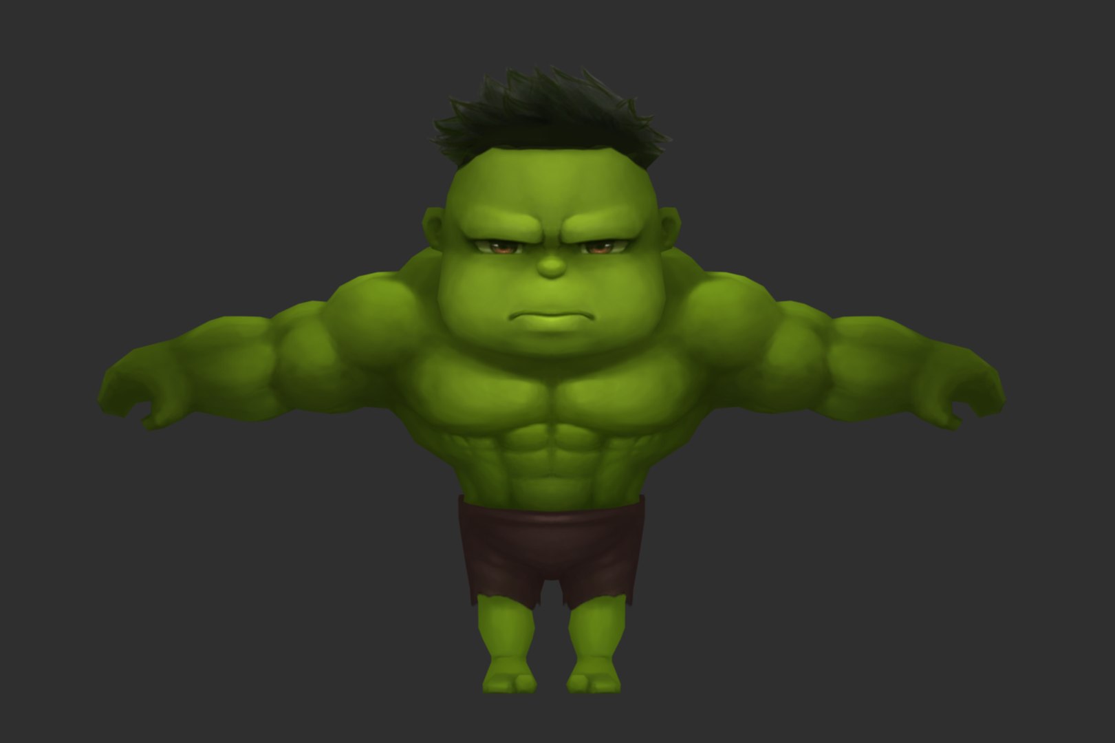 3D model Hulk 1 Hand-Painted Low-Poly 3D Game Assets - TurboSquid 2095291