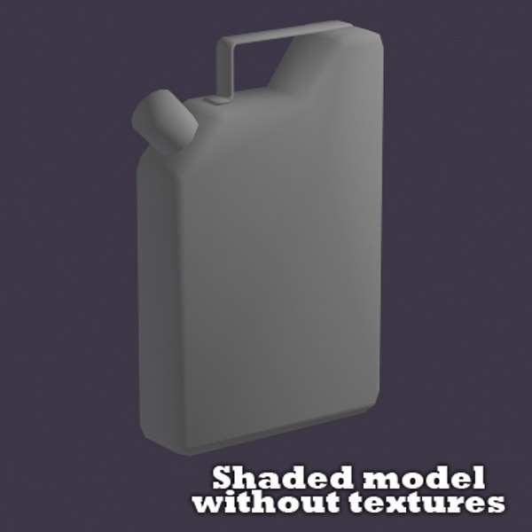 3d model gasoline modeled