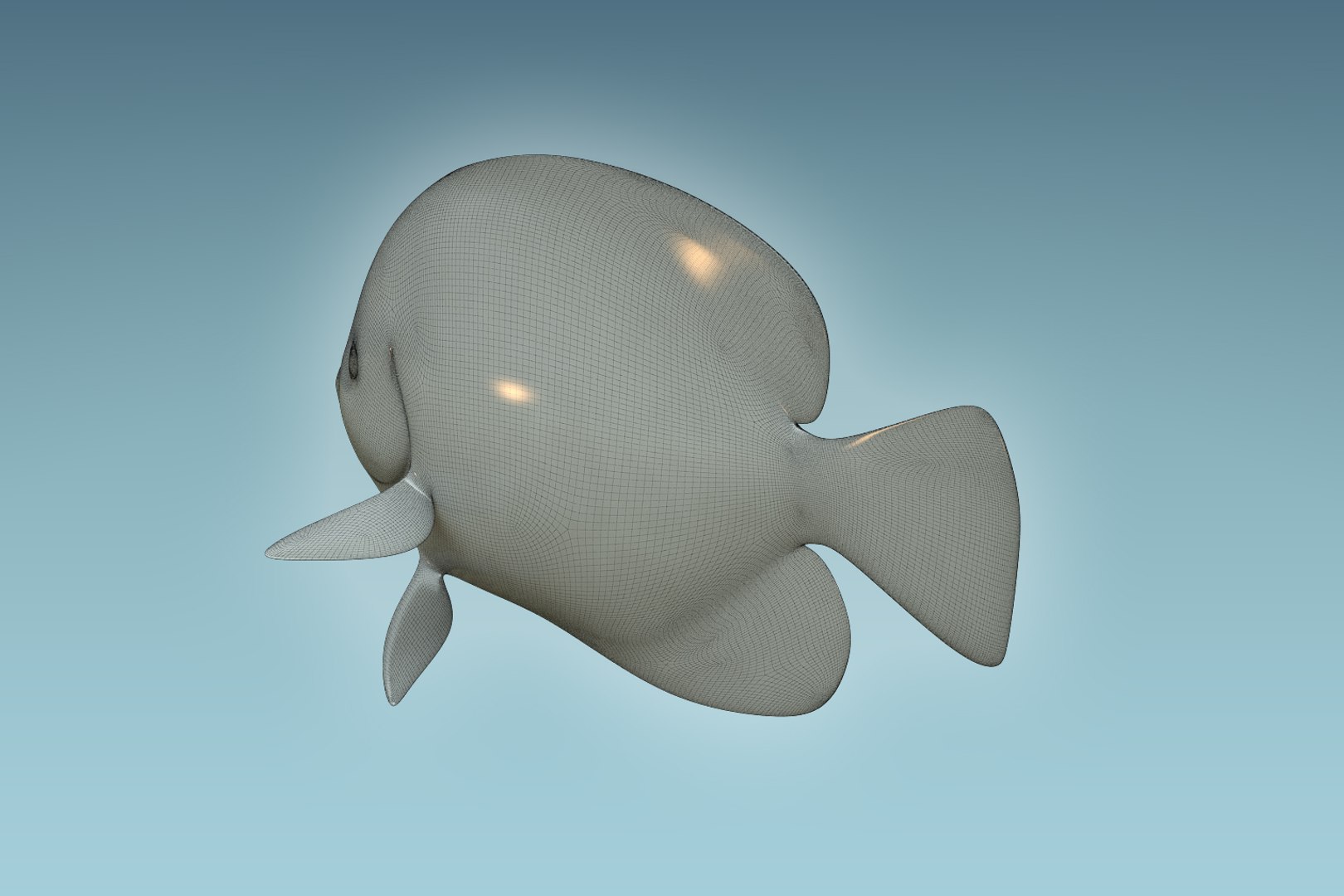 3D Anglefish Fish - TurboSquid 1204006