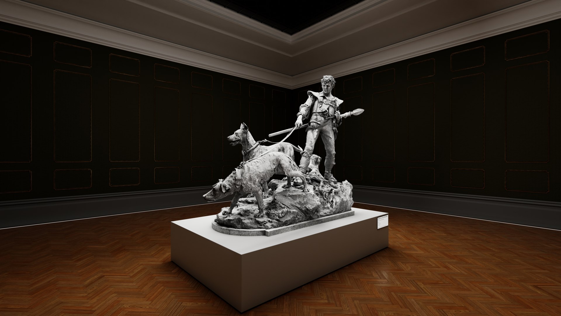 Art Museum Gallery Interior 8 - UE5 - BLEND model - TurboSquid 1779993