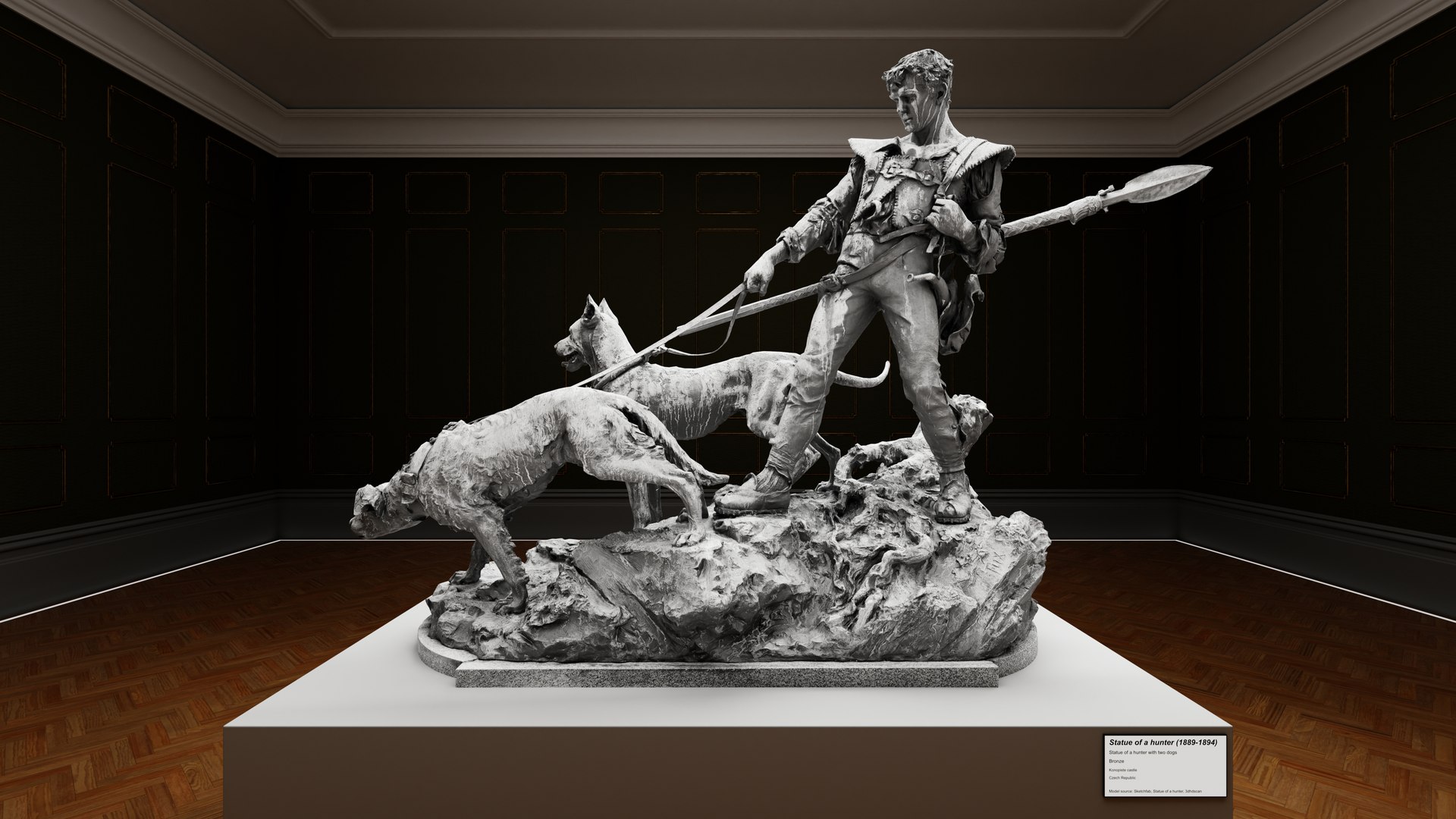 Art Museum Gallery Interior 8 - UE5 - BLEND model - TurboSquid 1779993