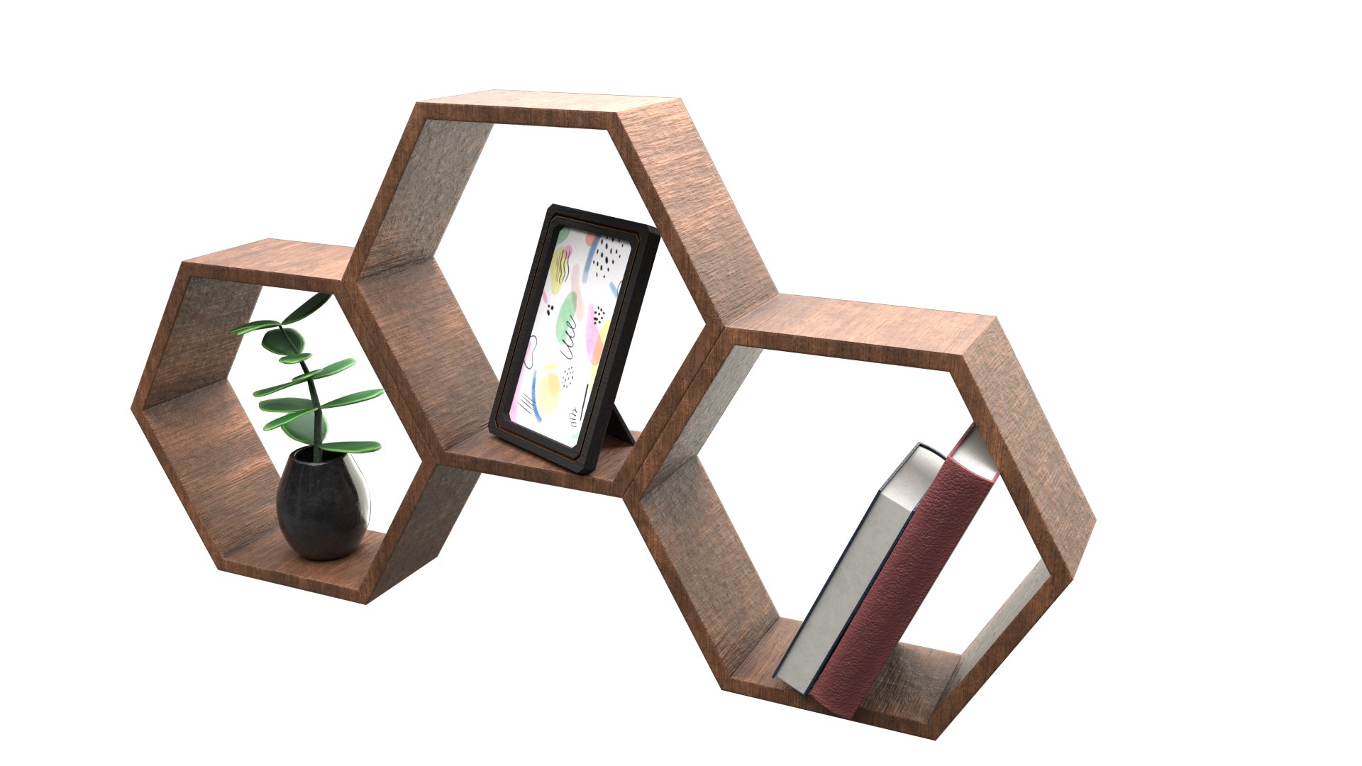 Wood Shelf Geometrical 3D - TurboSquid 1546035