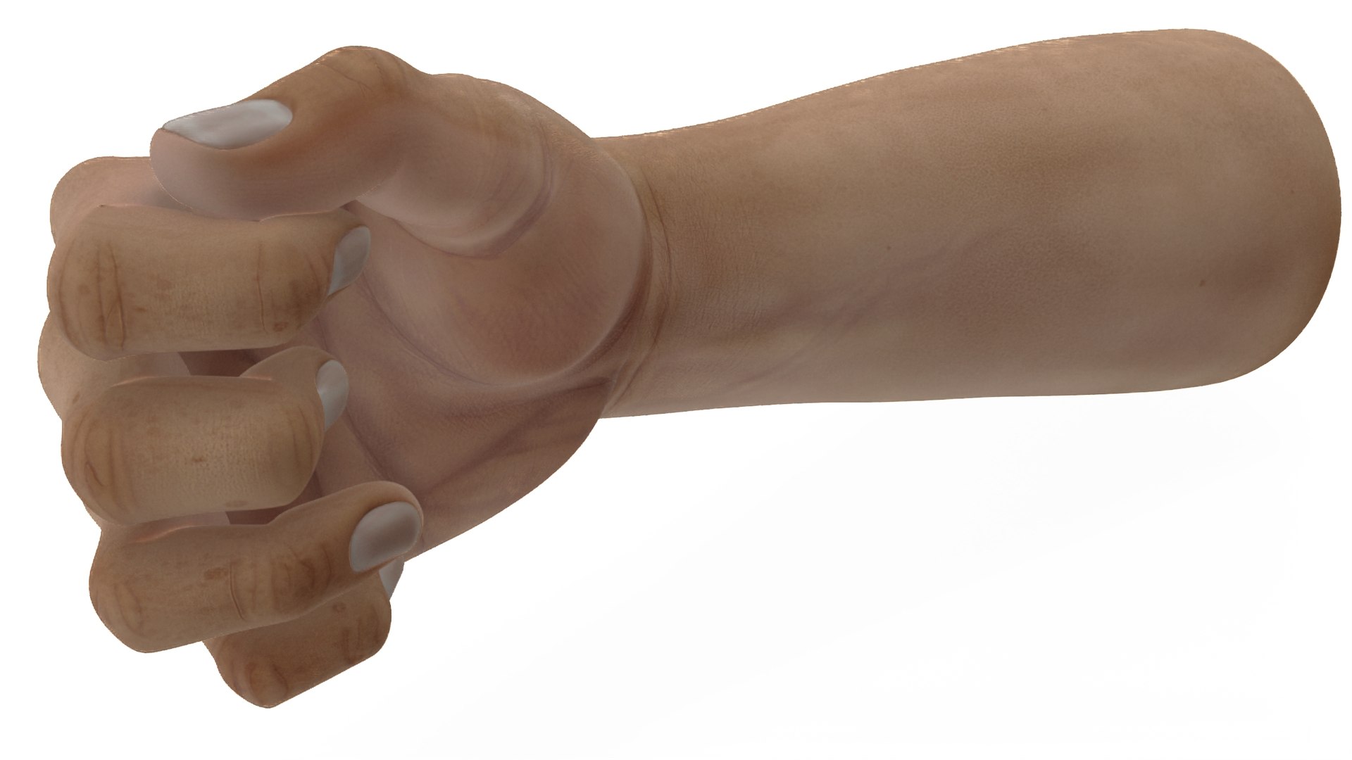 Caucasian Man Hand Fist Model - TurboSquid 2195609