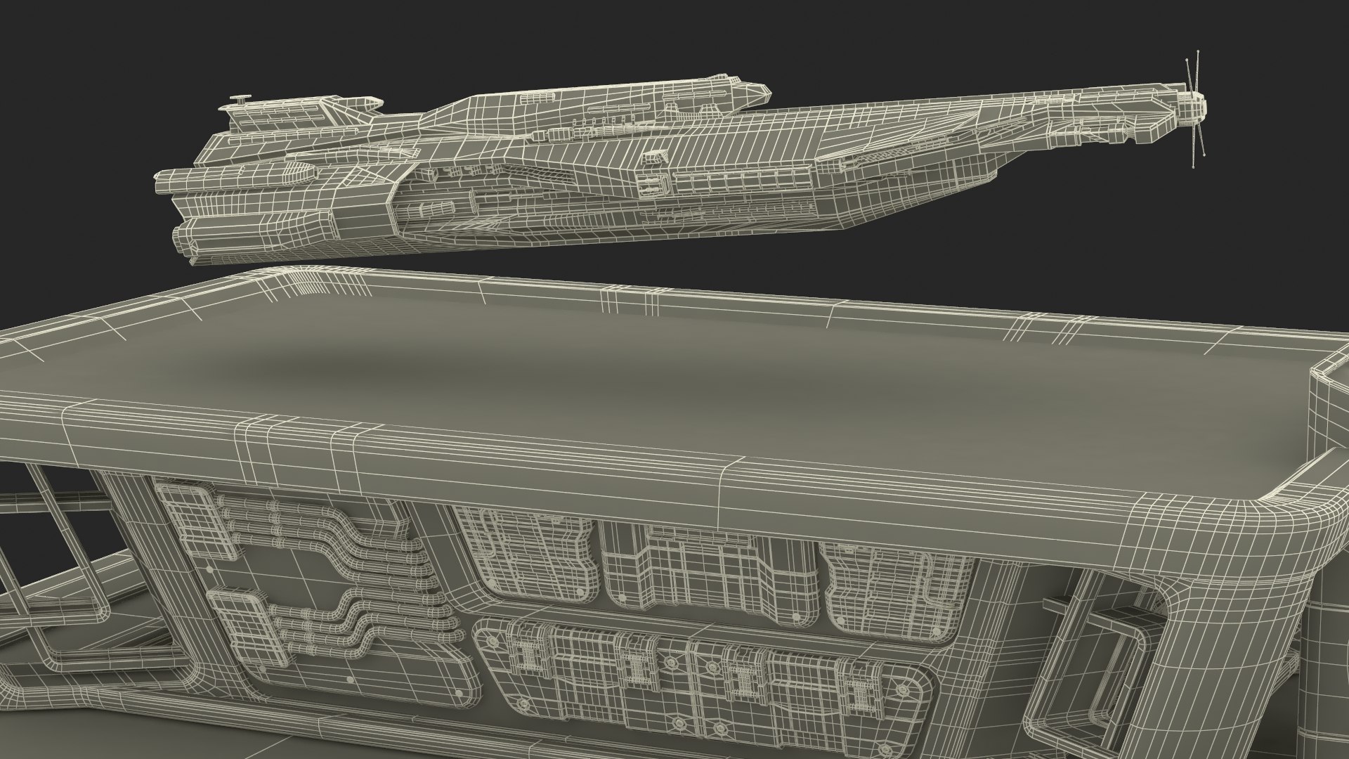 3D Holographic Table With Spaceship Hologram - TurboSquid 2415893