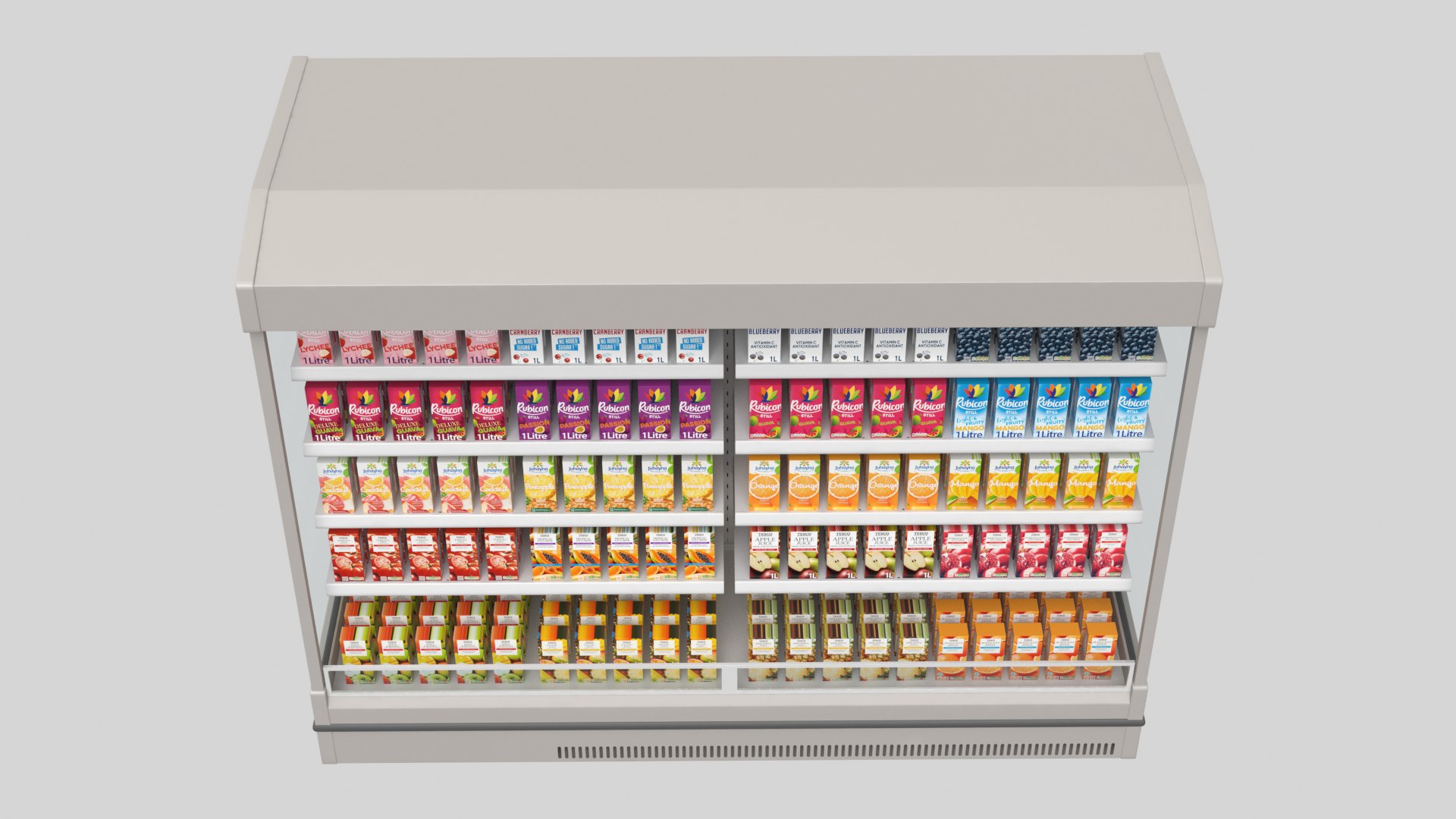 3D Supermarket Juice Display Model - TurboSquid 2032518