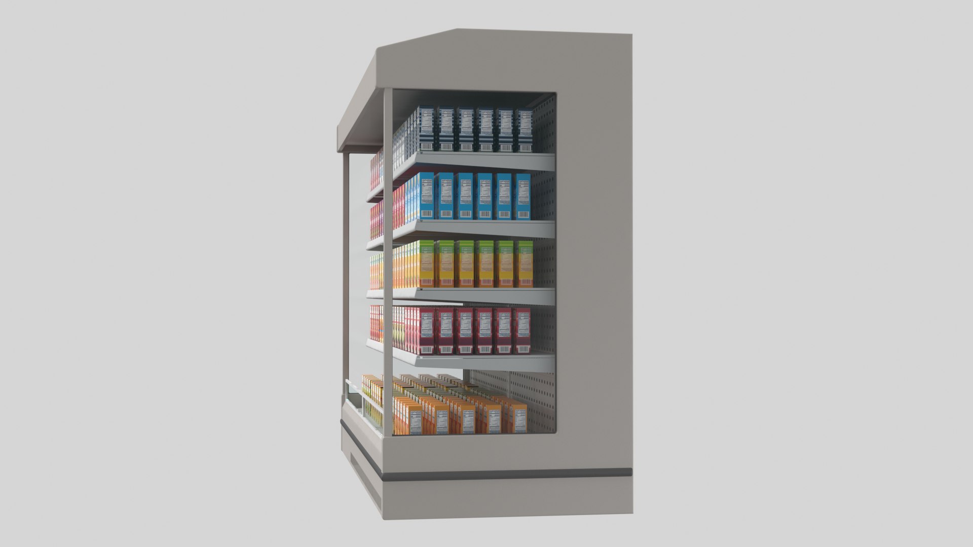 3D Supermarket Juice Display Model - TurboSquid 2032518