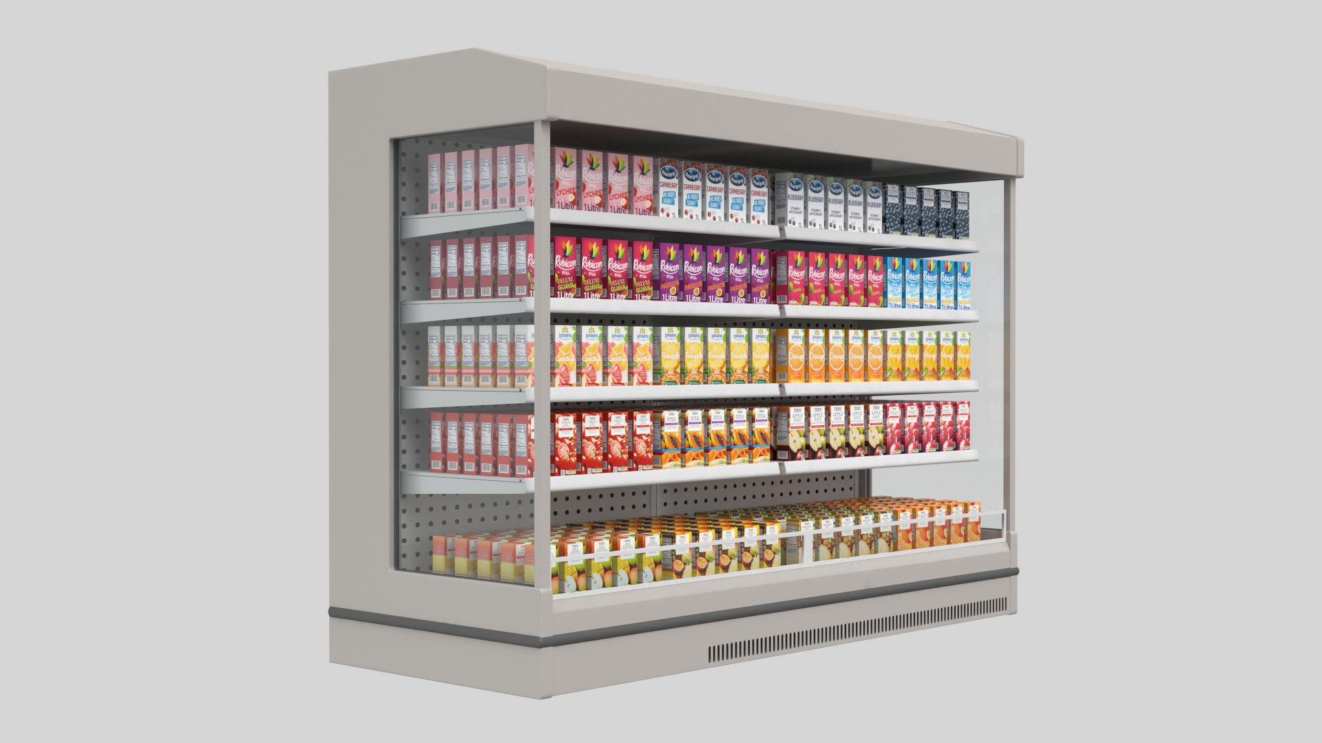 3D Supermarket Juice Display Model - TurboSquid 2032518