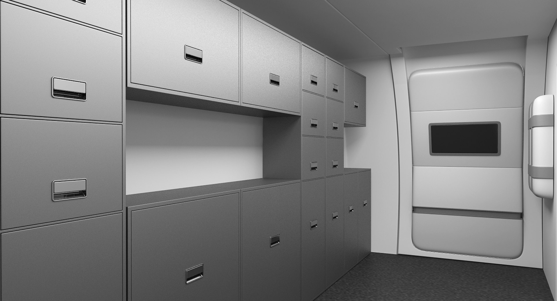 Boeing 767-400 interior delta 3D - TurboSquid 1272162