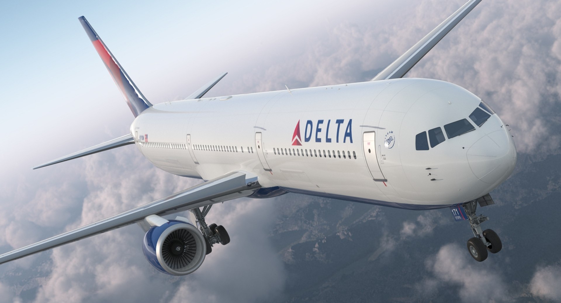 Boeing 767-400 interior delta 3D - TurboSquid 1272162