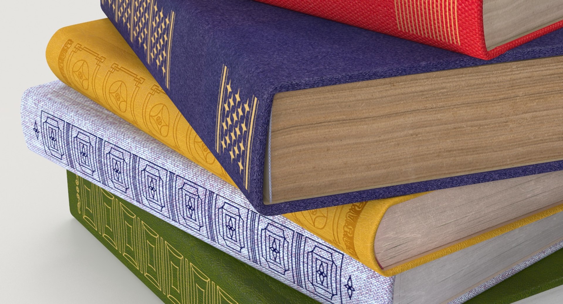 Textbooks Design 3d Model