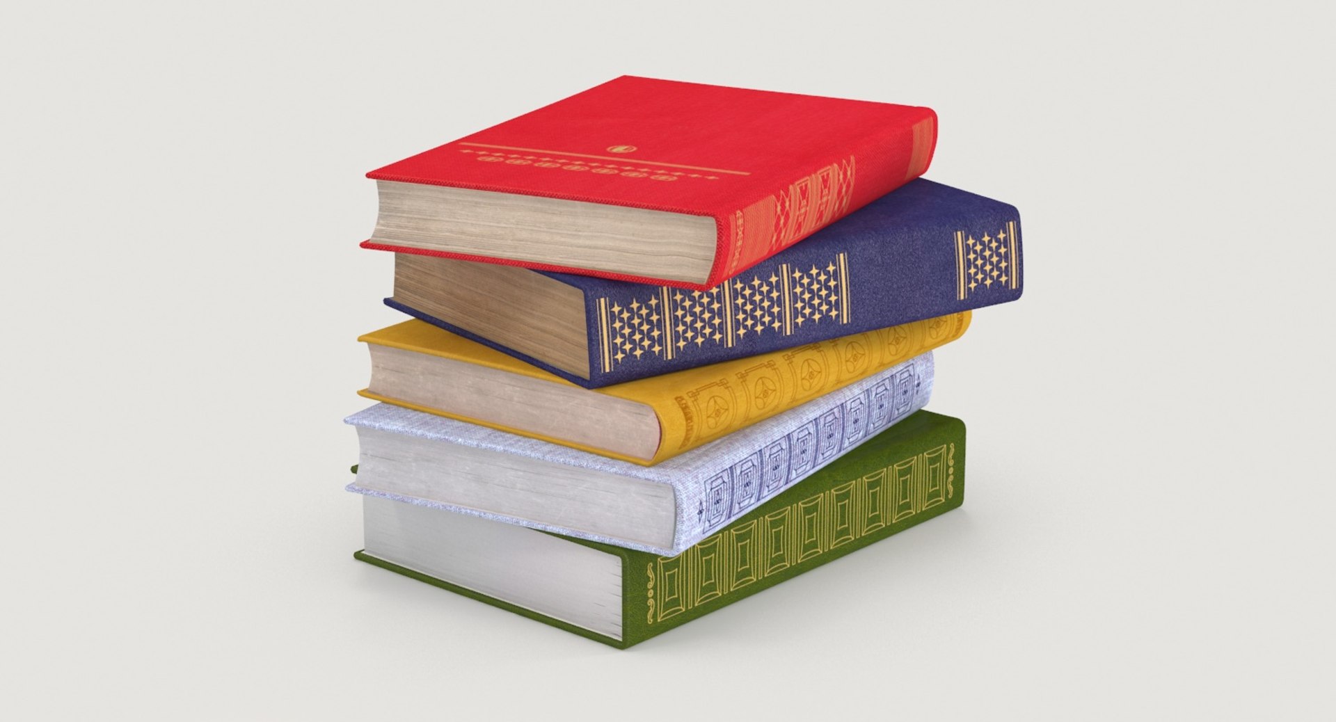 Textbooks Design 3d Model