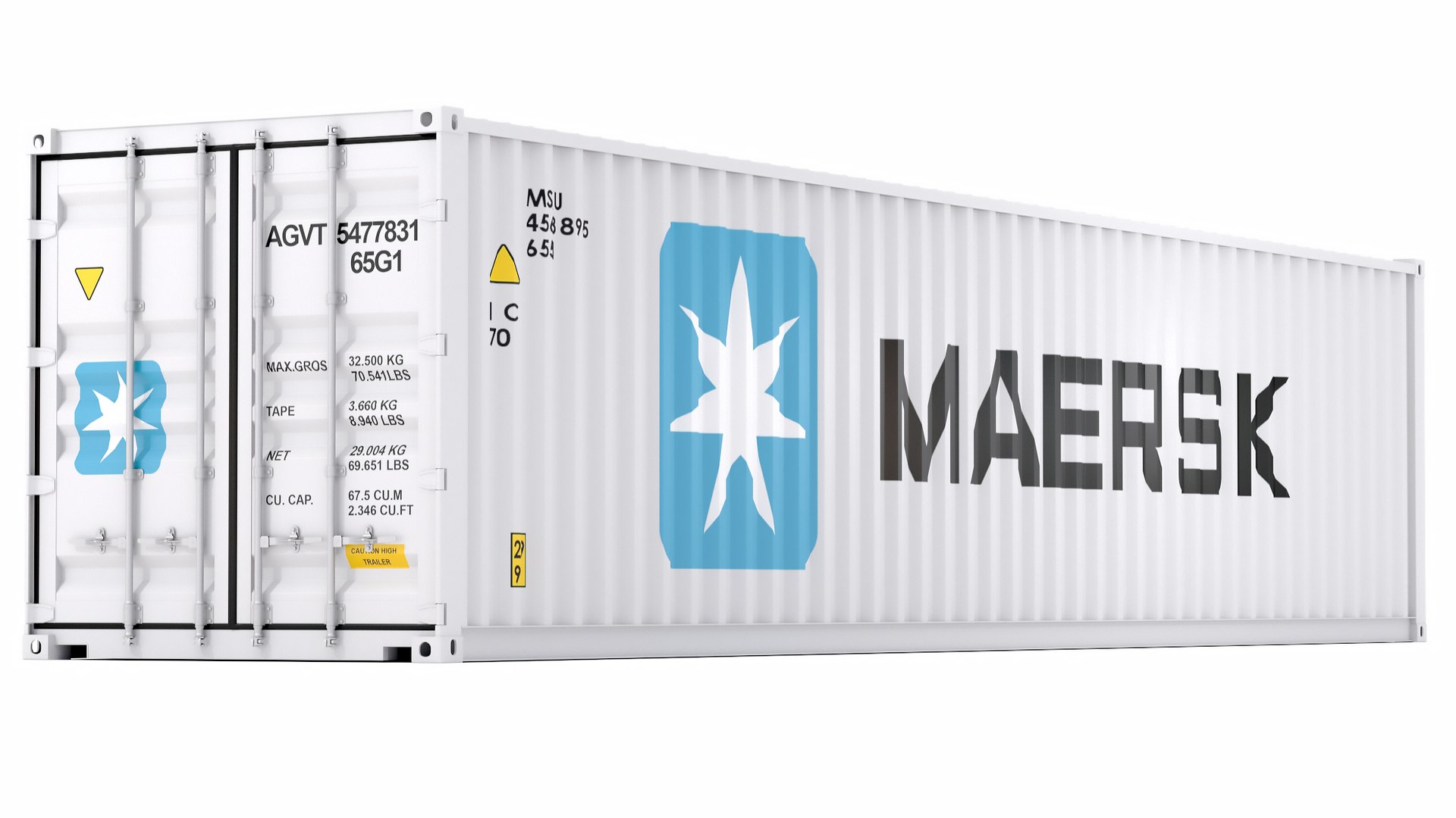 3D Maersk Container Model - TurboSquid 1565606