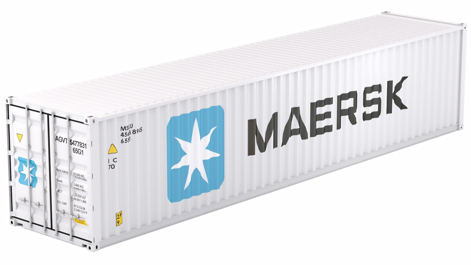 3D Maersk Container Model - TurboSquid 1565606