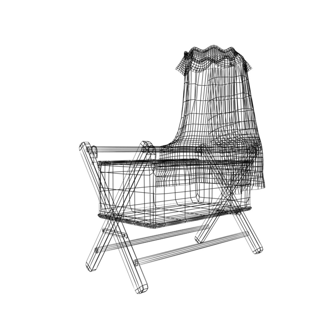 Baby Bassinet 3d Model