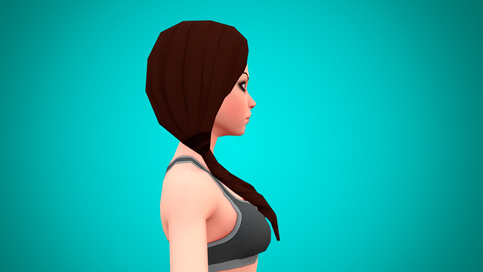 Ariel: Stylized Female Character - Game Ready Base Mesh Model ...