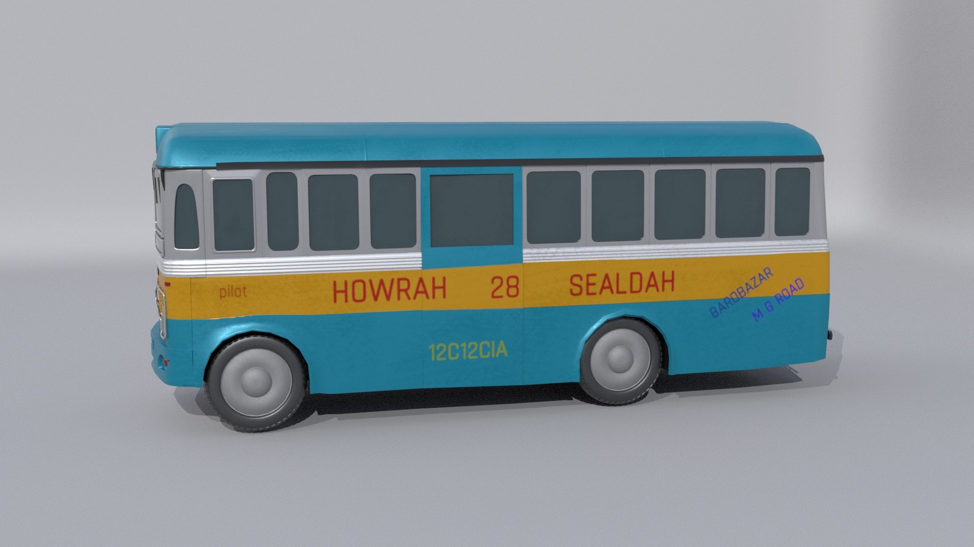 3D INDIAN BUS - TurboSquid 2202650