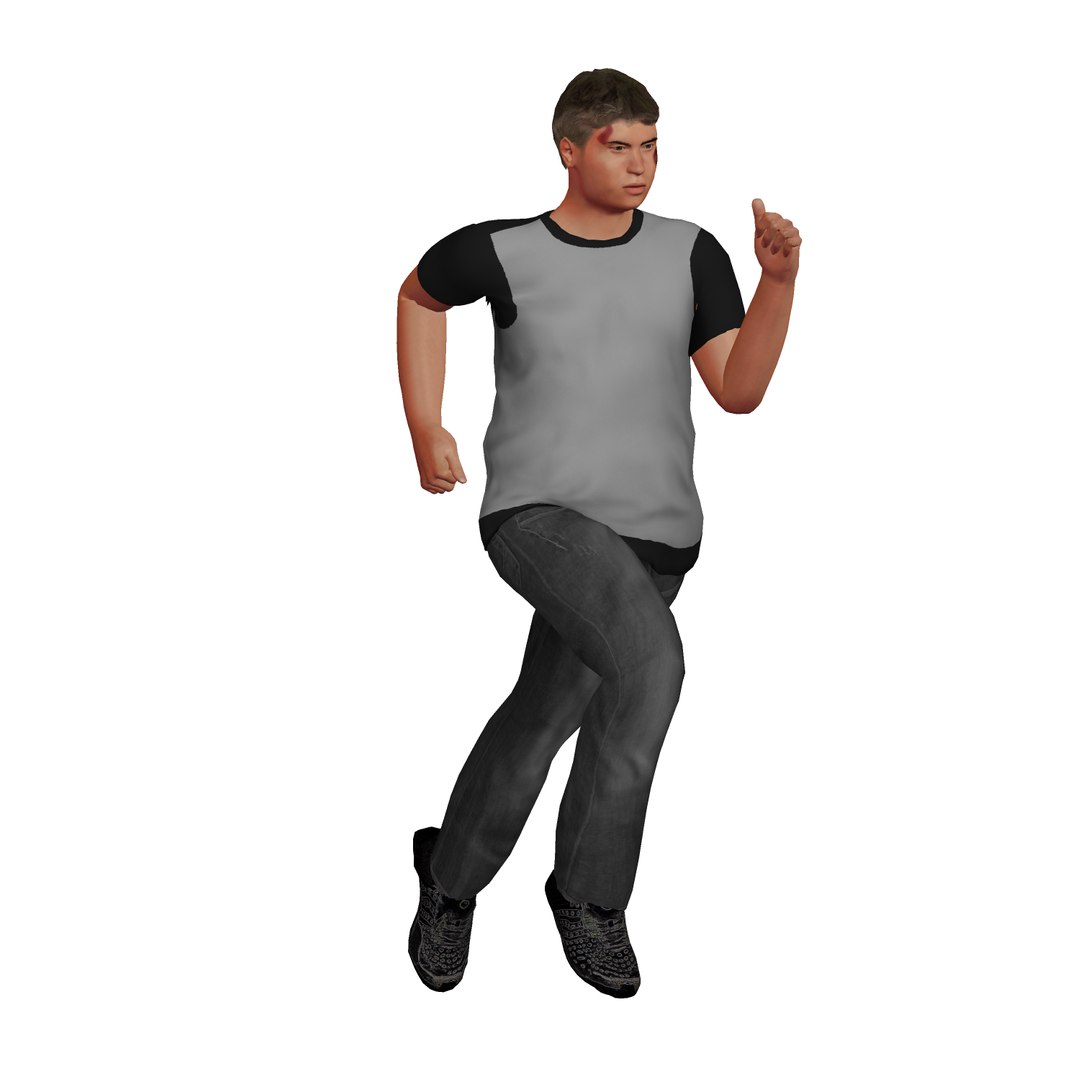 3D Bruised White Man Character - TurboSquid 1661771