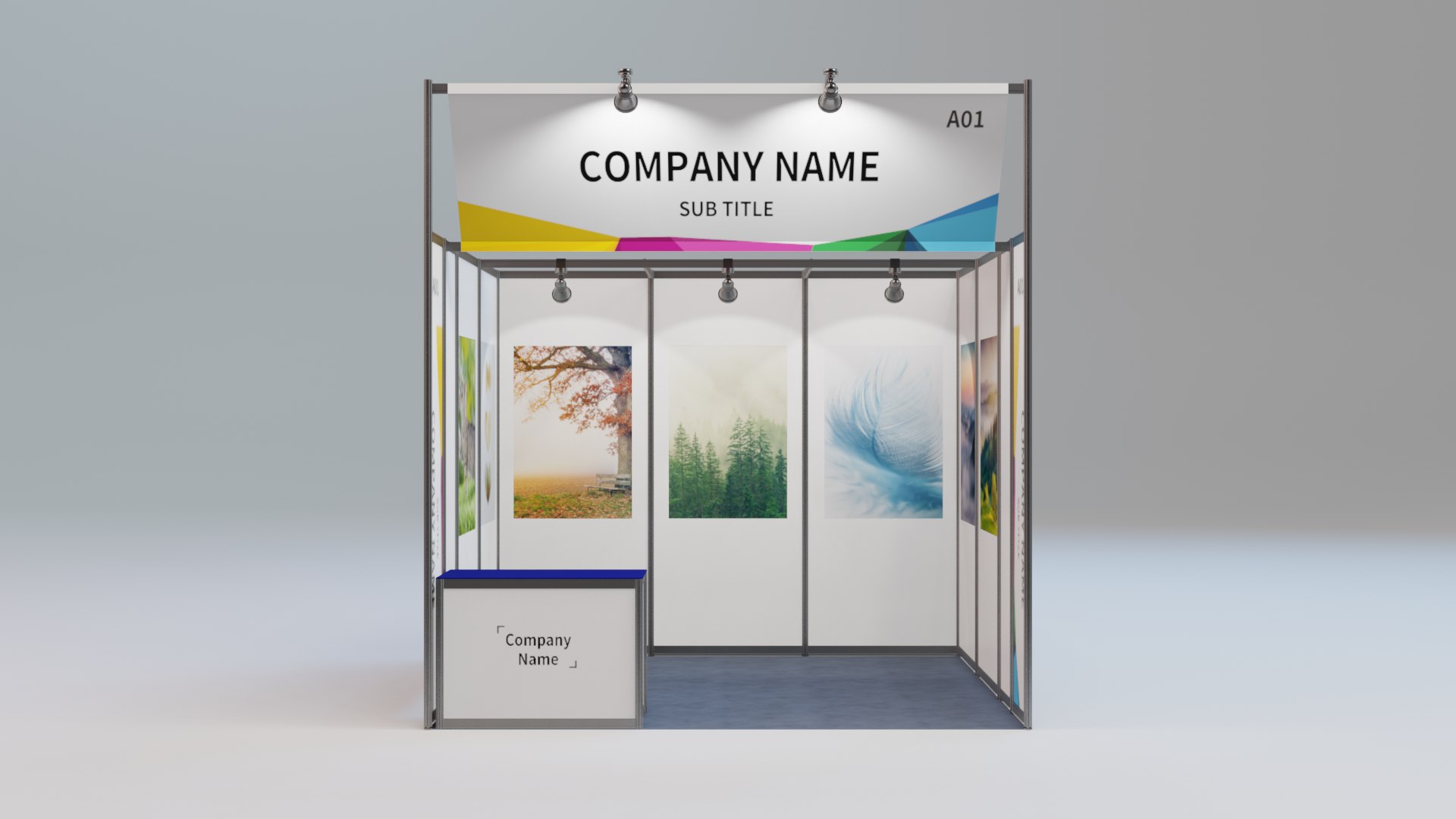 Exhibition Trade Show Booth Design C 3m X 3m Model - TurboSquid 2030245