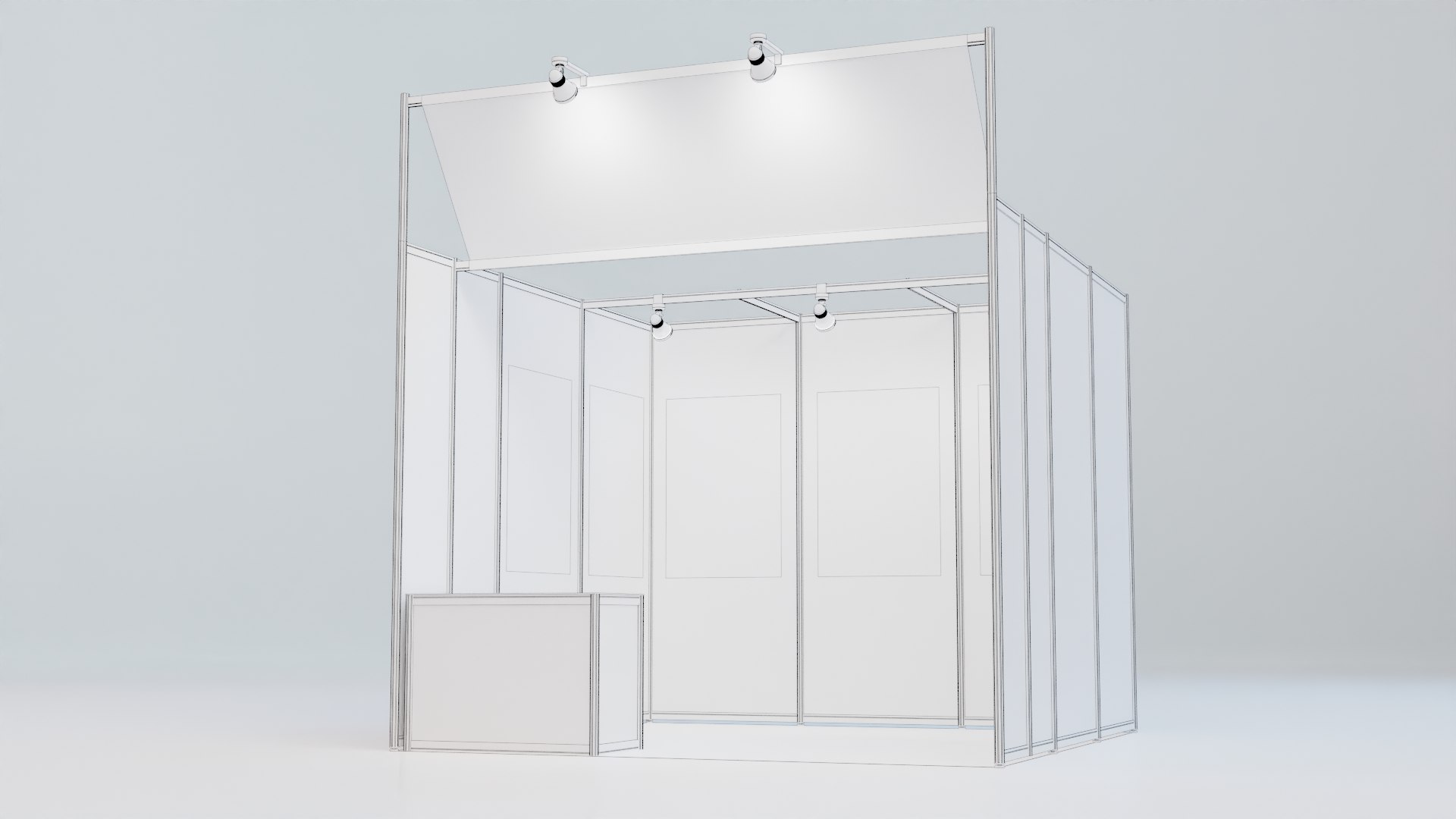 Exhibition Trade Show Booth Design C 3m X 3m Model - TurboSquid 2030245
