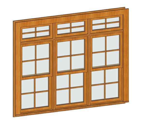 Building Revit Family Window Double Hung