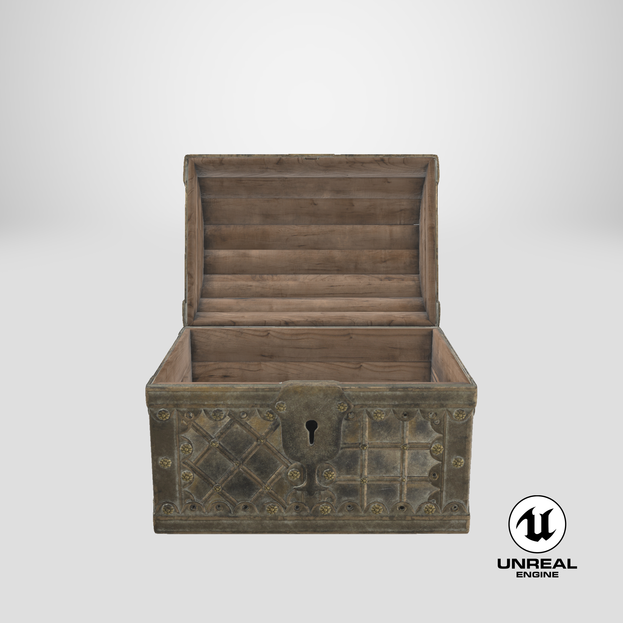 3d medieval chest model