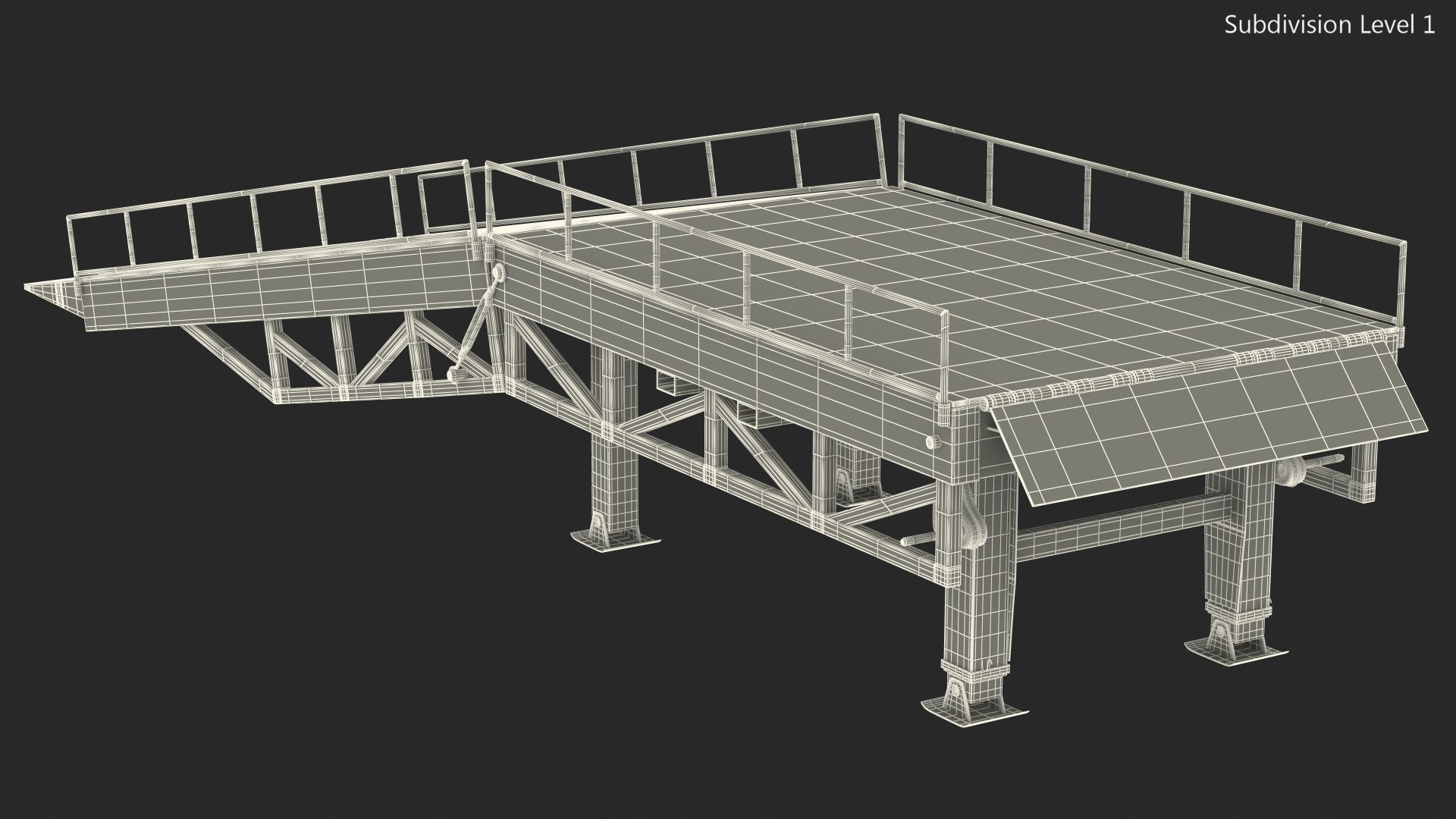 3D Portable Trailer Loading Dock - TurboSquid 1723135