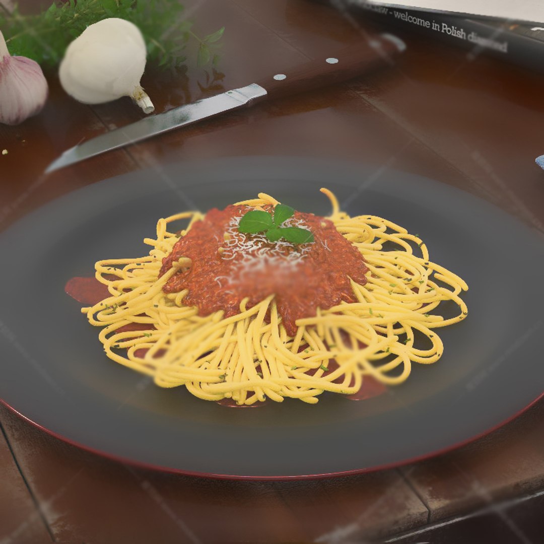 3D Spaghetti Western Food - TurboSquid 1795500