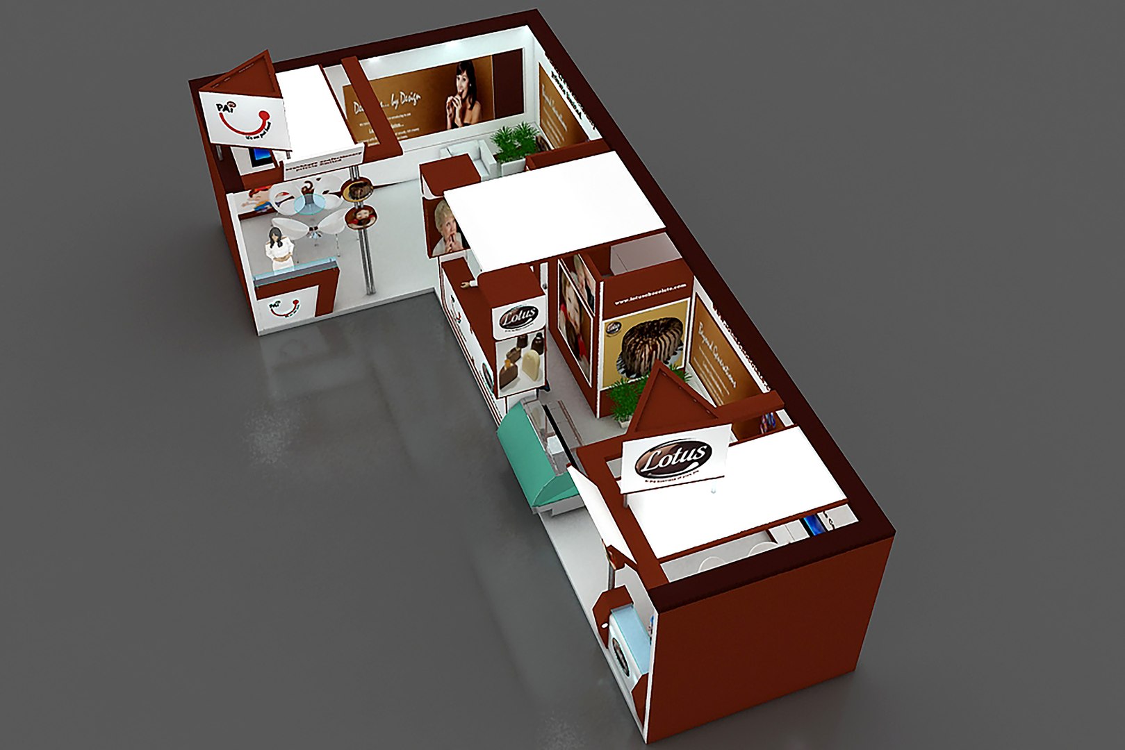 3D L SHAPE STAND DESIGN - TurboSquid 1718971