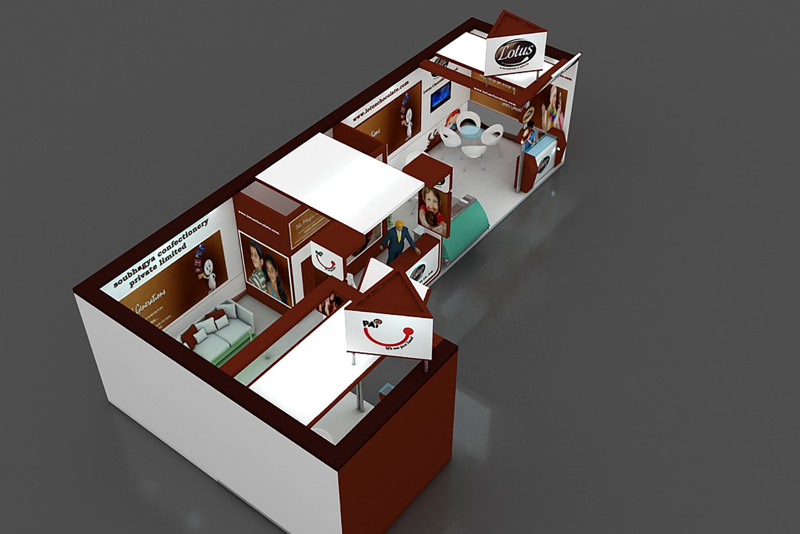 3D L SHAPE STAND DESIGN - TurboSquid 1718971