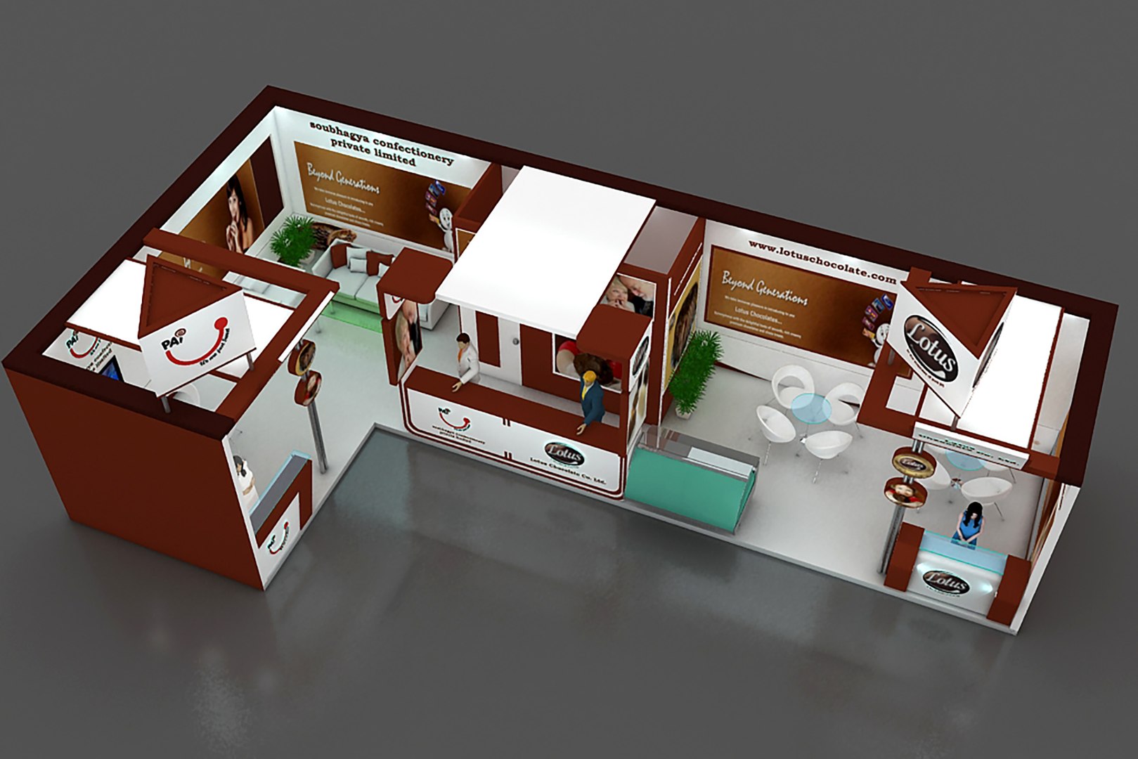 3D L SHAPE STAND DESIGN - TurboSquid 1718971
