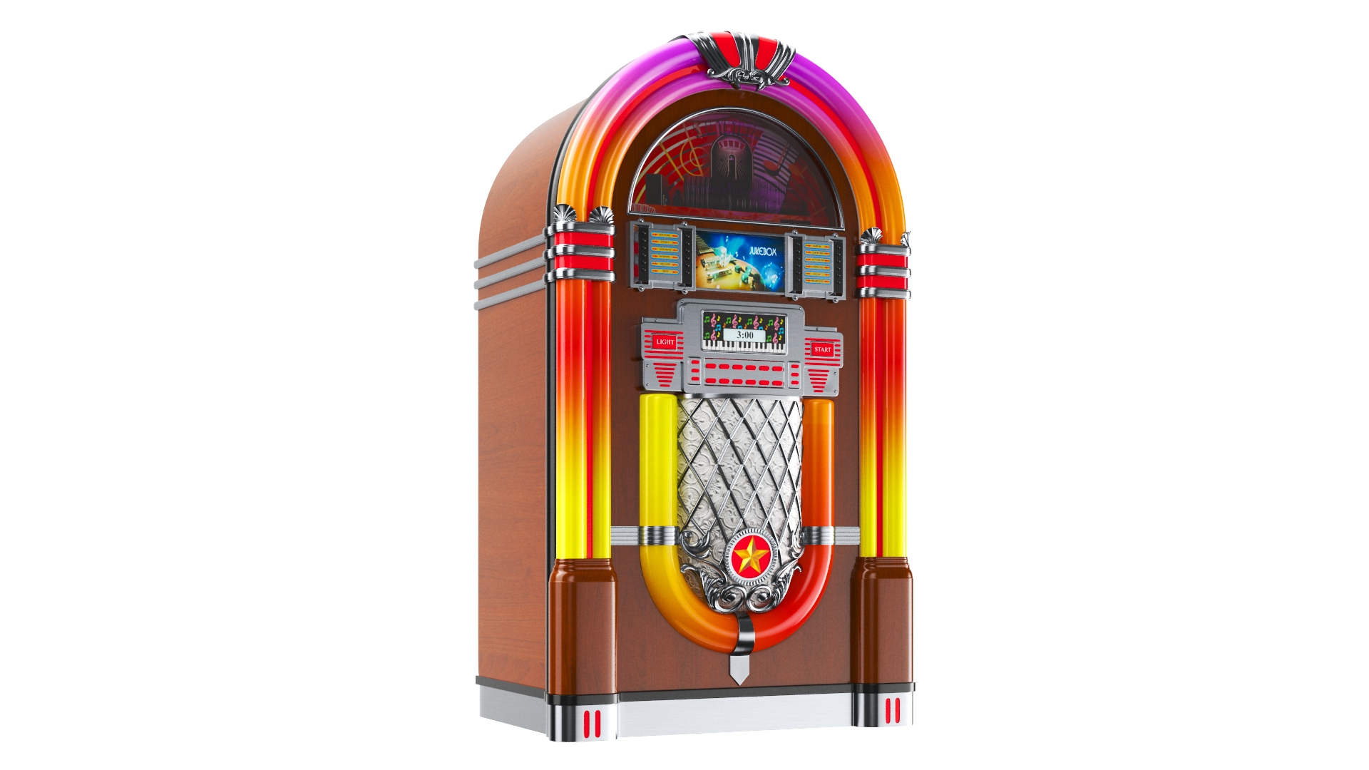Detailed Jukebox Wooden 3D Model - TurboSquid 2210554