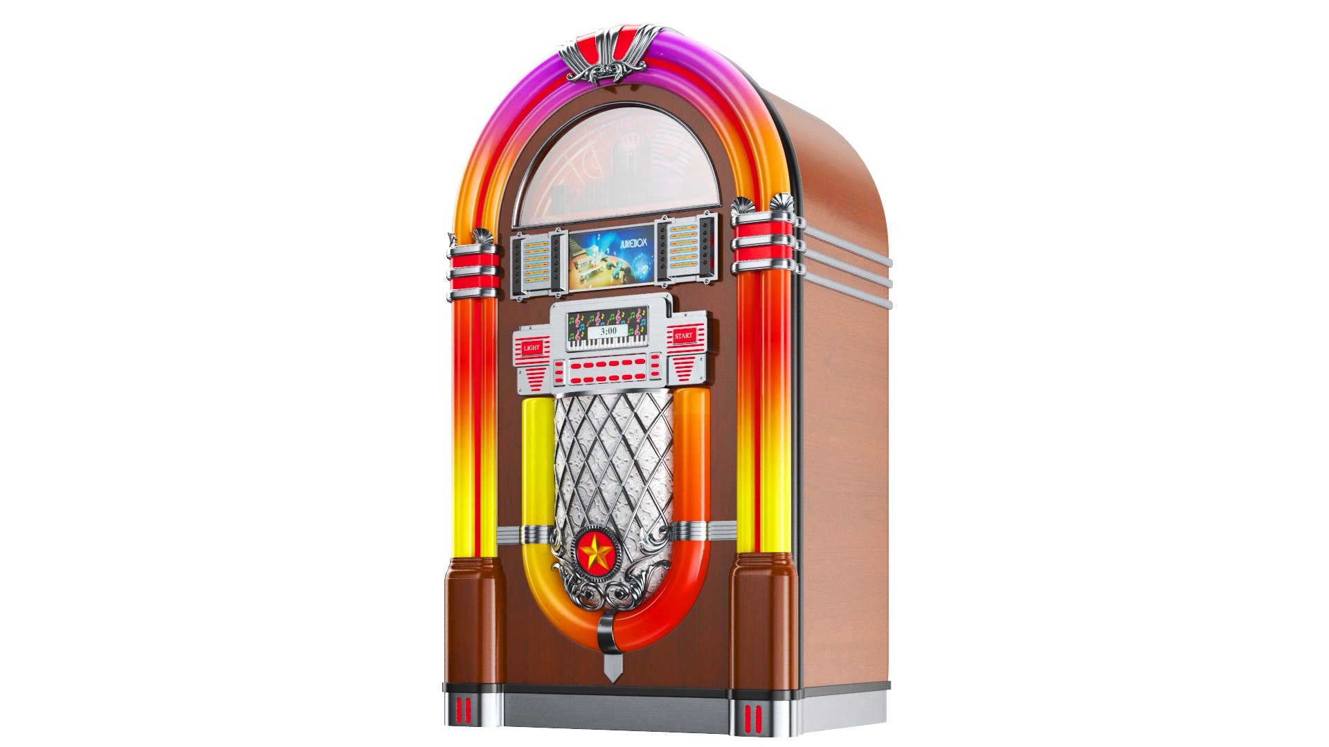 Detailed Jukebox Wooden 3D Model - TurboSquid 2210554