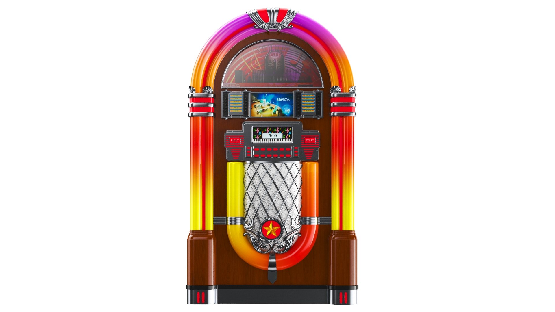 Detailed Jukebox Wooden 3D Model - TurboSquid 2210554