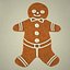 3d gingerbreads man woman