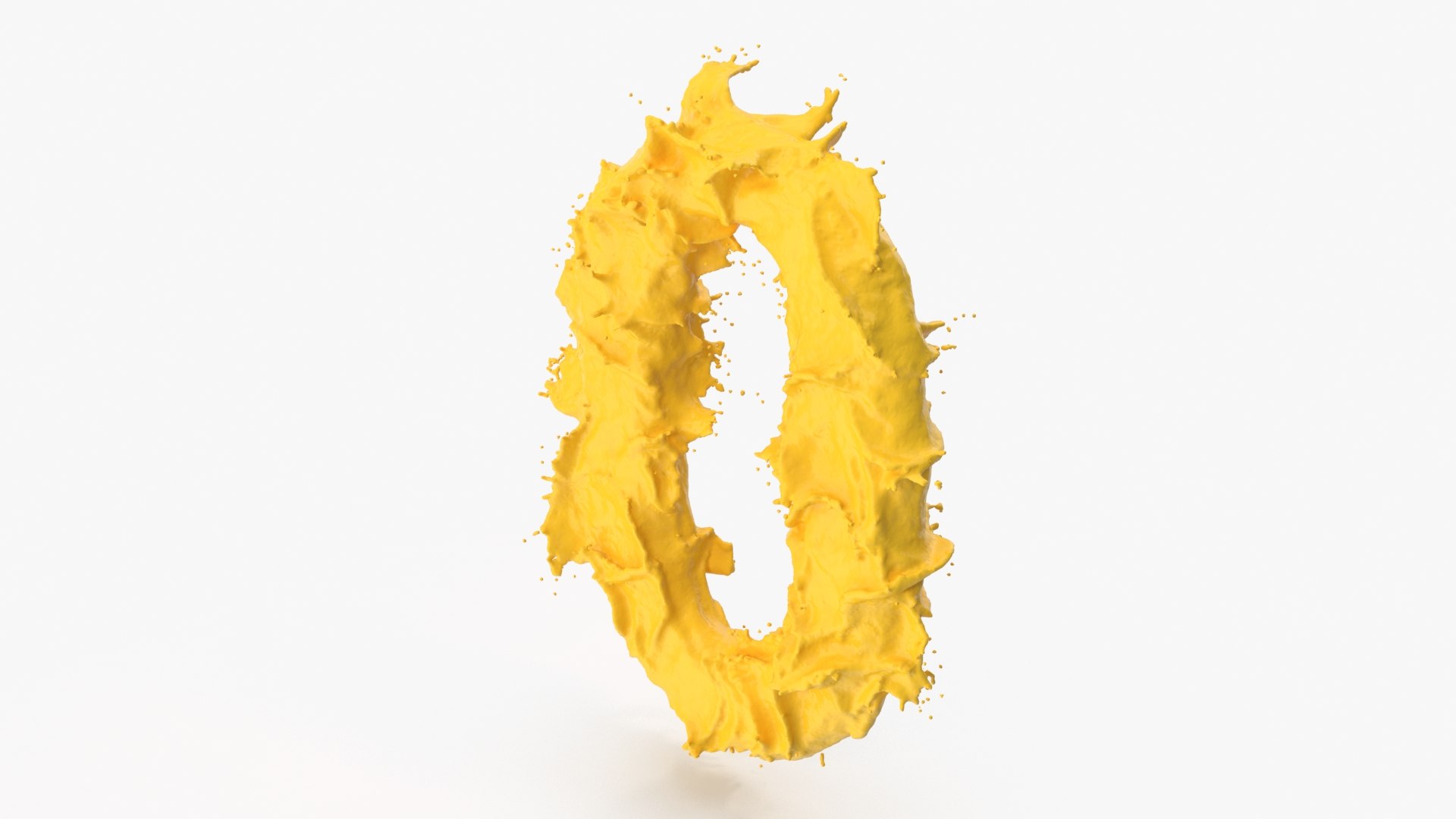 Yellow Splash Zero 3D model - TurboSquid 1875220