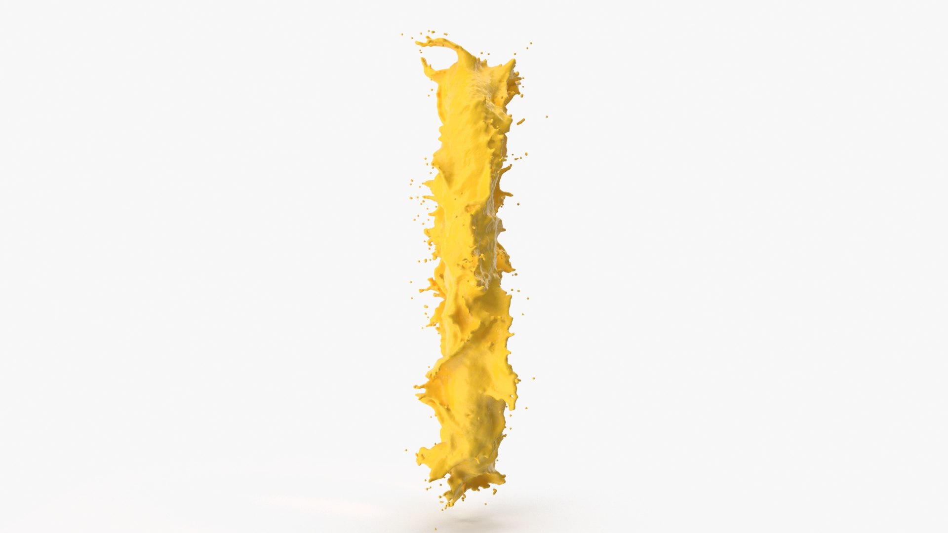Yellow Splash Zero 3D model - TurboSquid 1875220
