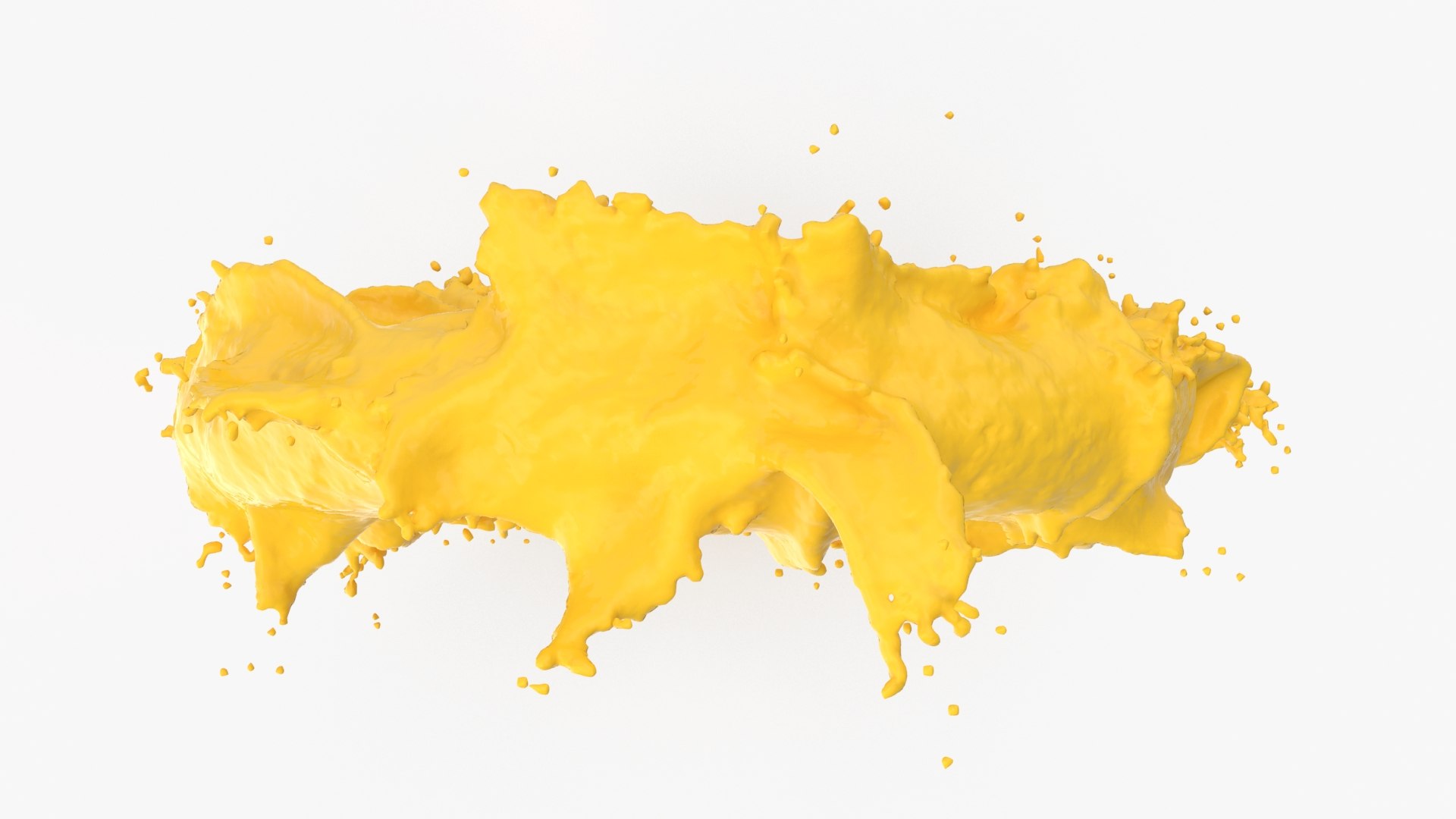 Yellow Splash Zero 3D model - TurboSquid 1875220