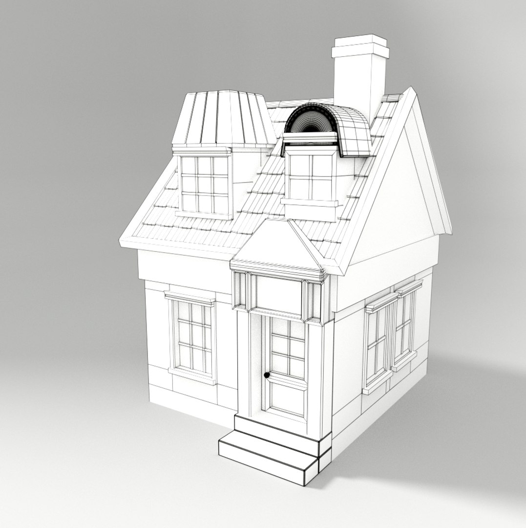 3D Cottage House - TurboSquid 1151898