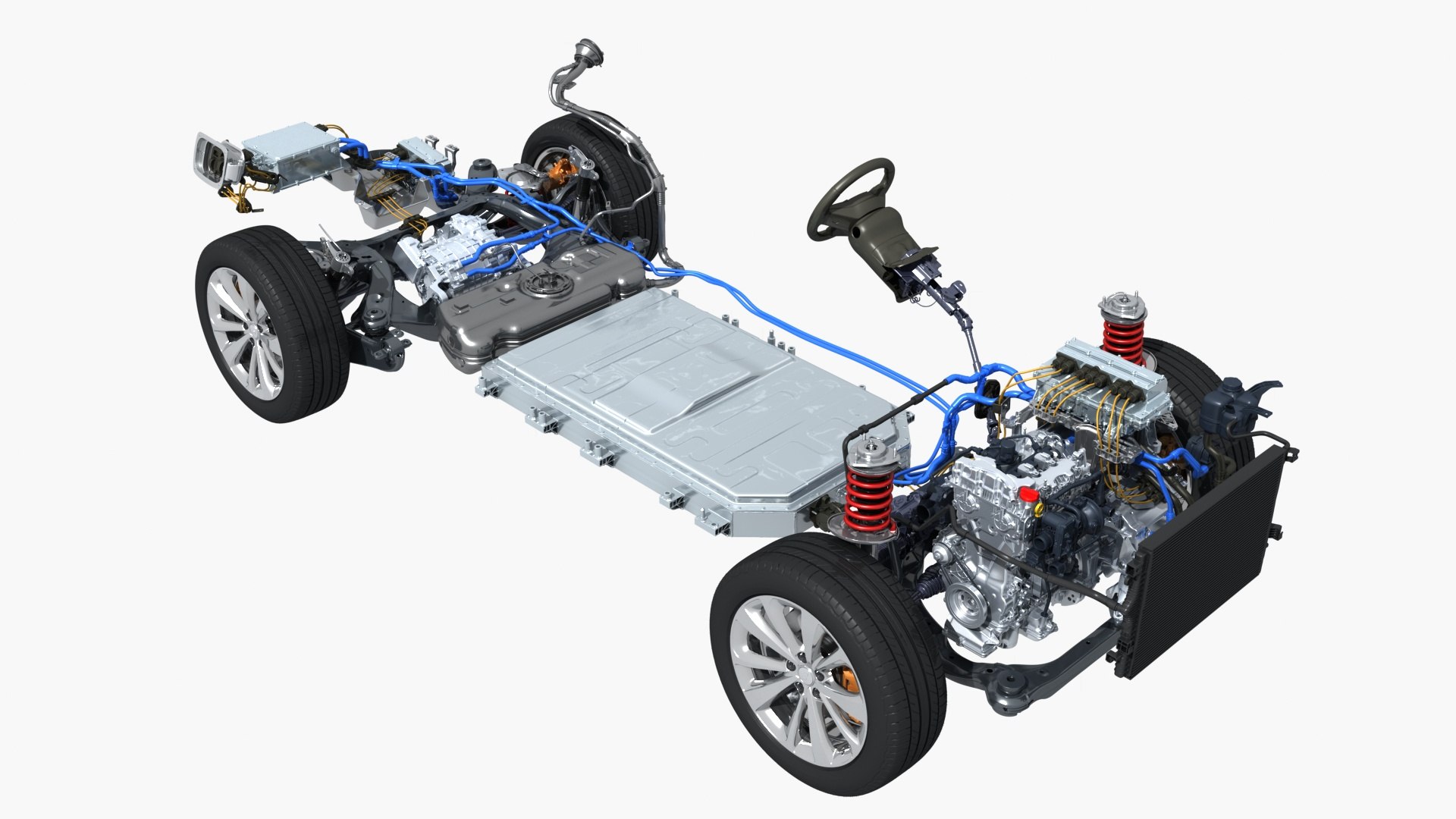 Extended Range Hybrid SUV Chassis X-Ray Model - TurboSquid 2227059