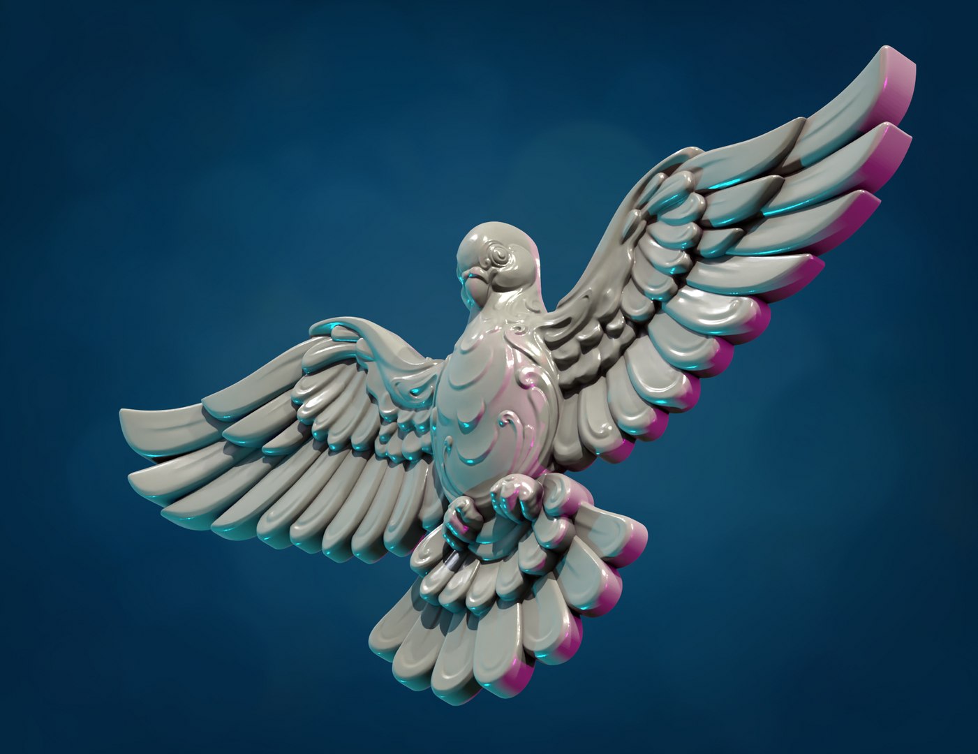 Pigeon Holy Spirit Printable Model - TurboSquid 2063580
