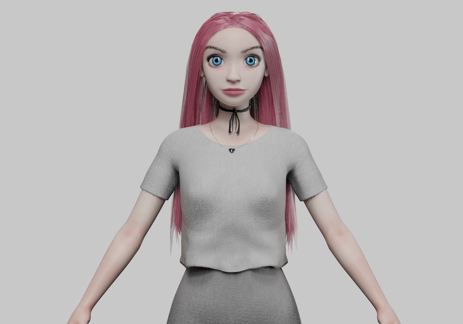 Classic Cute Girl V31732 3D Model - TurboSquid 2263510
