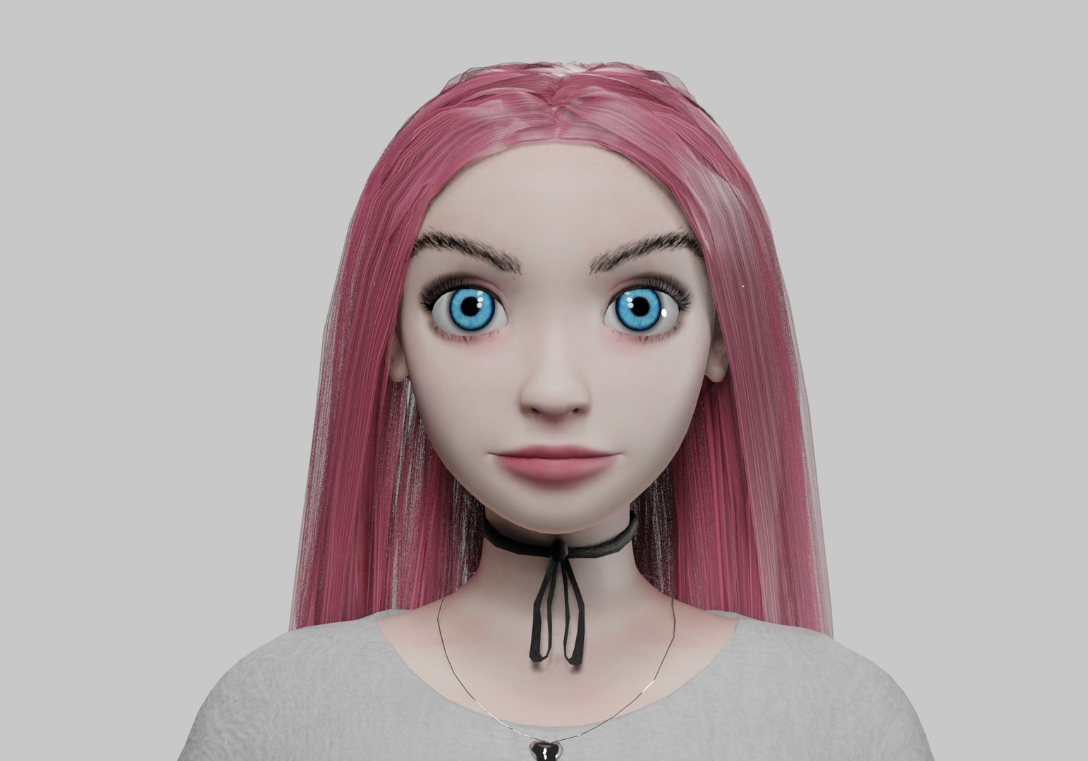 Classic Cute Girl V31732 3D Model - TurboSquid 2263510