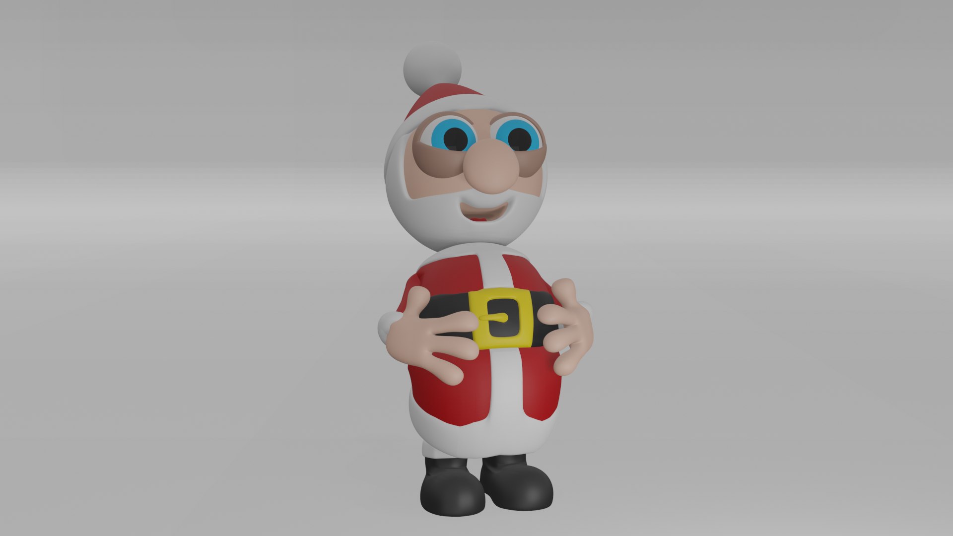 3D Cartoon Christmas Santa Model - TurboSquid 2291593