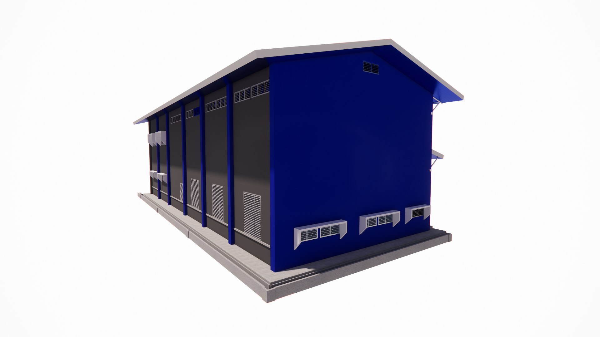Portable Construction Site Building -A3 3D Model - TurboSquid 2384840