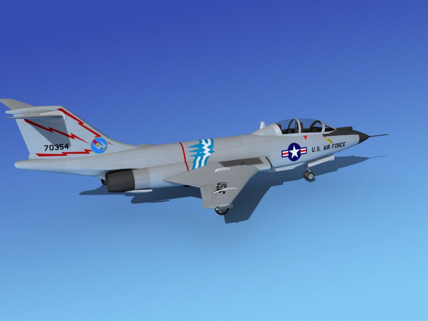 F-101 Voodoo Jet Fighters 3d Max
