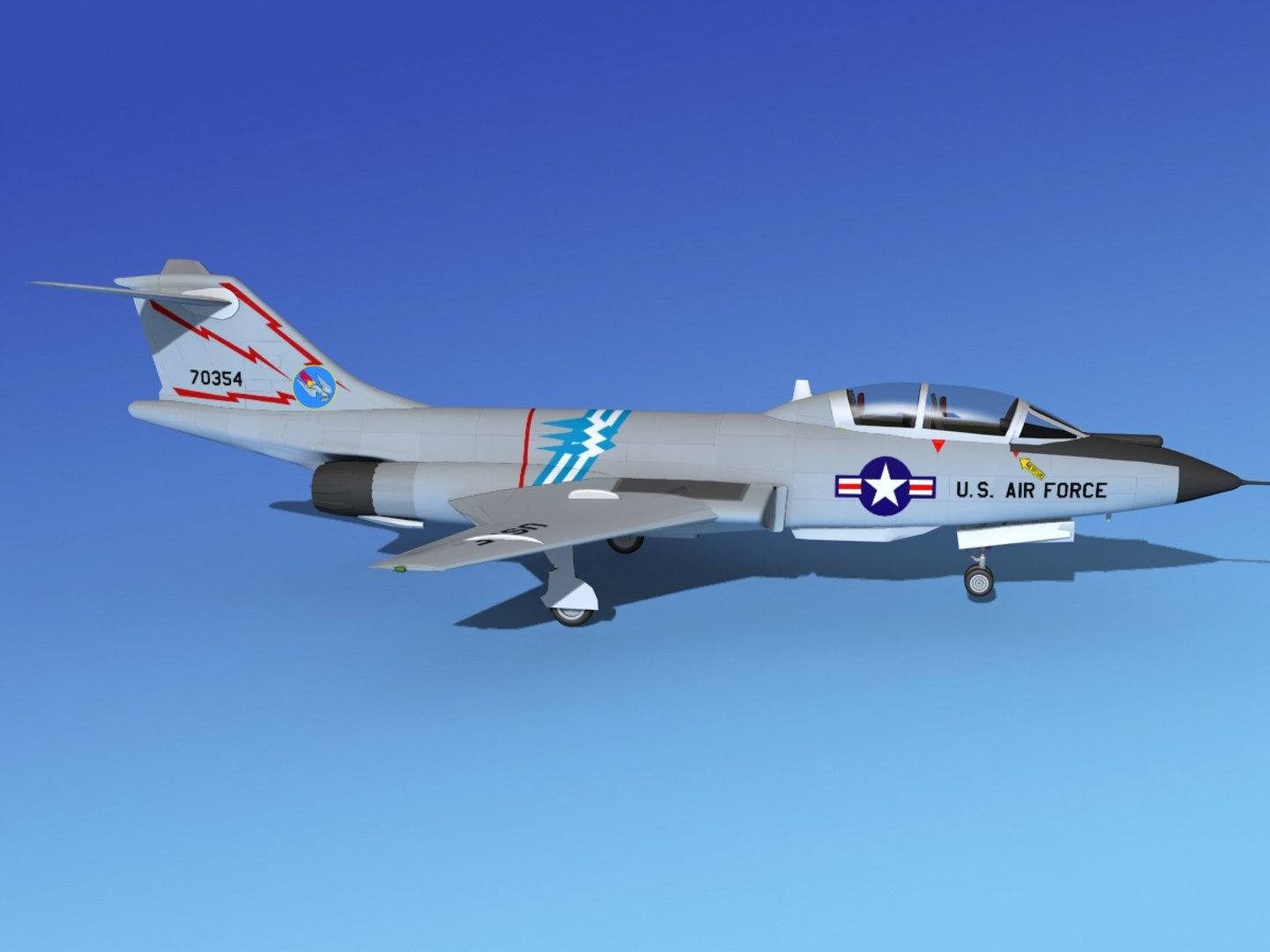 F-101 Voodoo Jet Fighters 3d Max