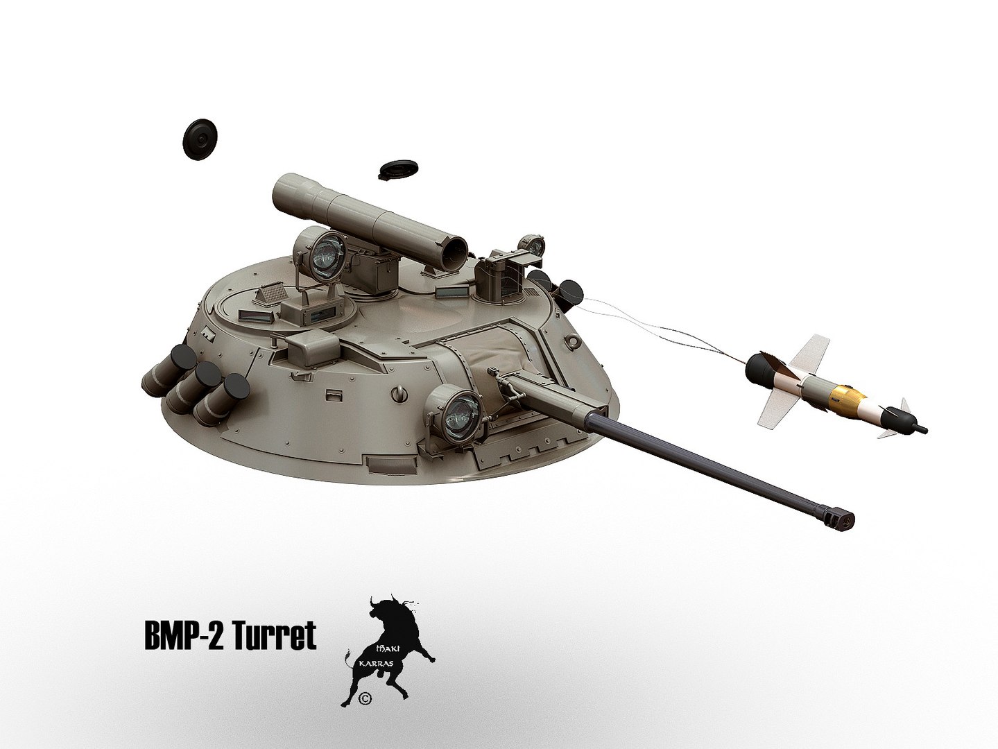 3d Turret Bmp-2